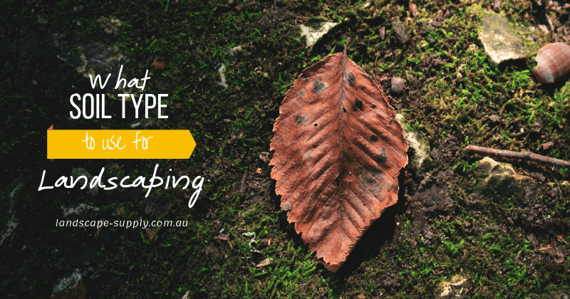 What type of soil supply to use for landscaping